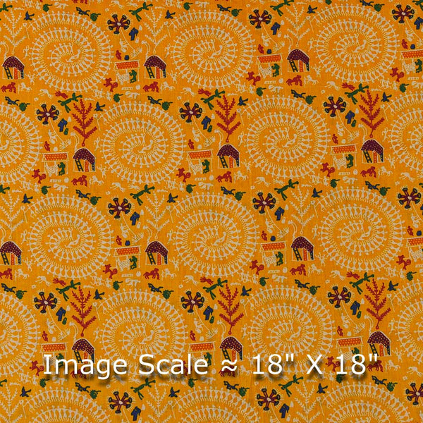Buy Warli Print Fabric Online @ Best Prices - SourceItRight