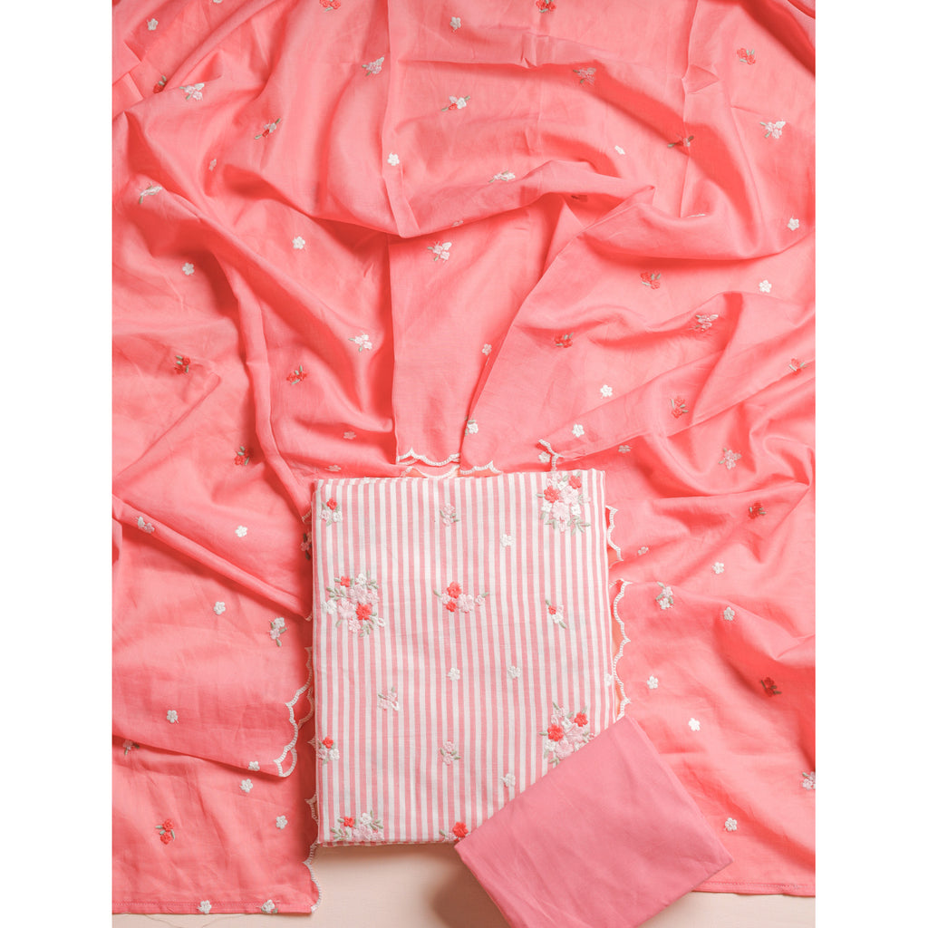 PURE COTTON EMBROIDERED SUIT SET