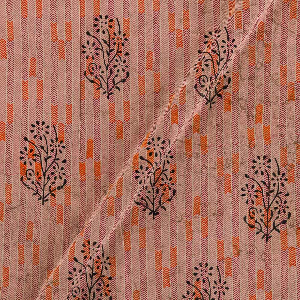 Buy Sanganeri Hand Block Print Fabric Online @ Low Prices - SourceItRight